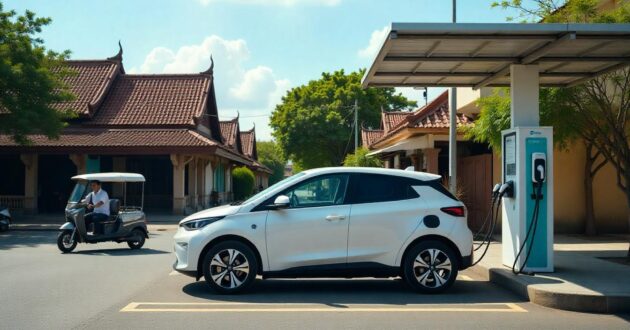Cambodia’s Green Transport Shift: EVs & Solar Power
